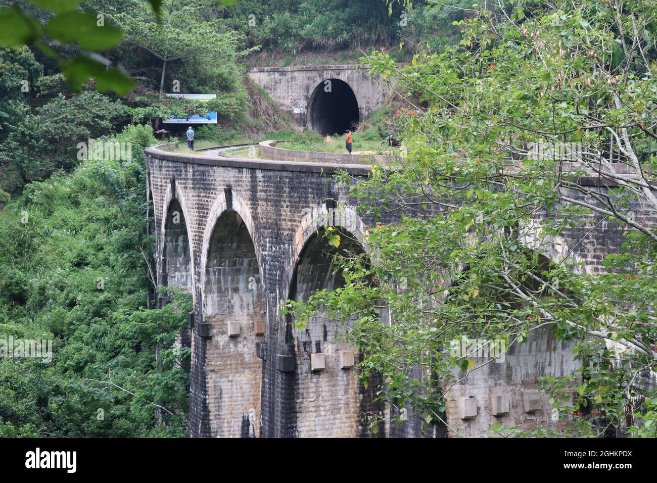 Nine arch bridge and Tunnel Stock Photo - Alamy
