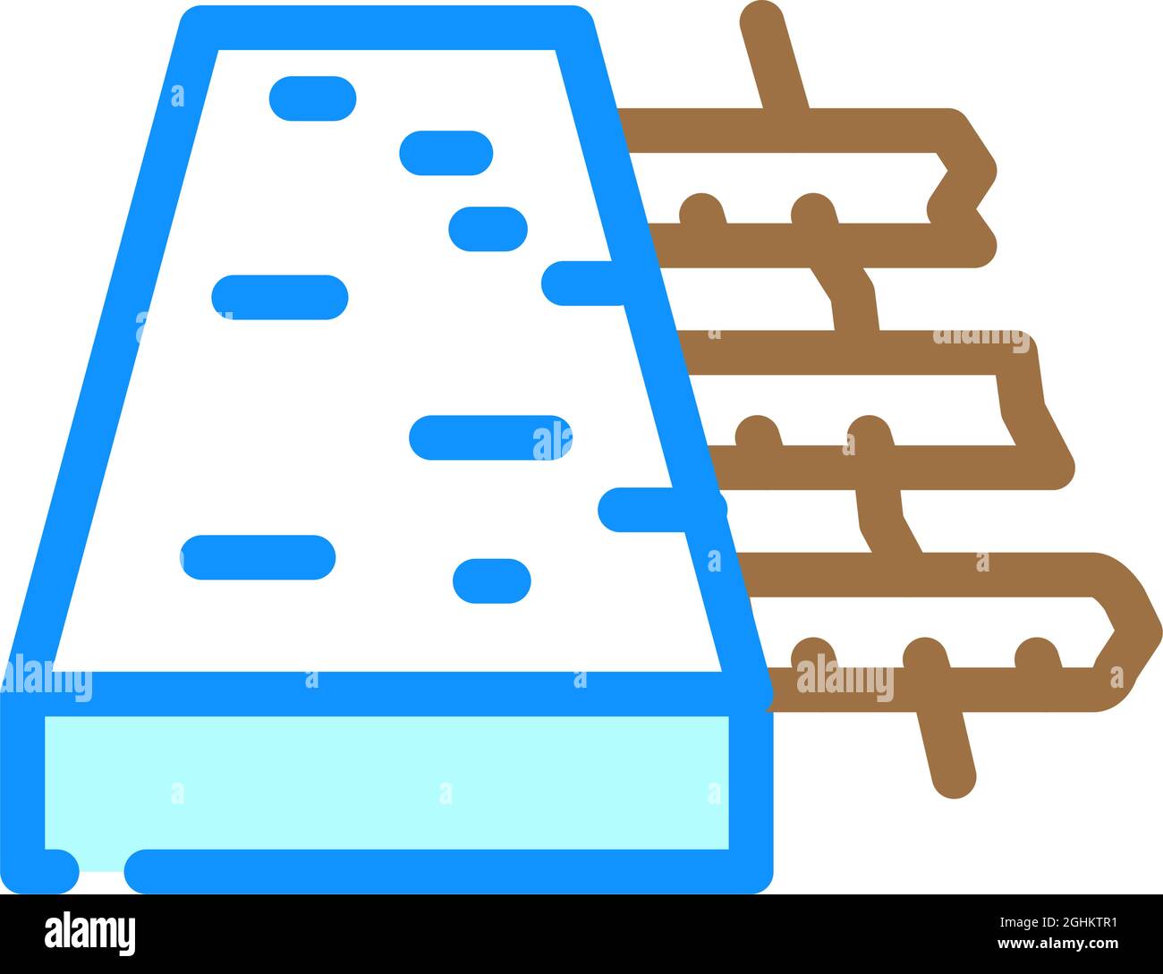 reinforced concrete floor color icon vector illustration Stock Vector ...