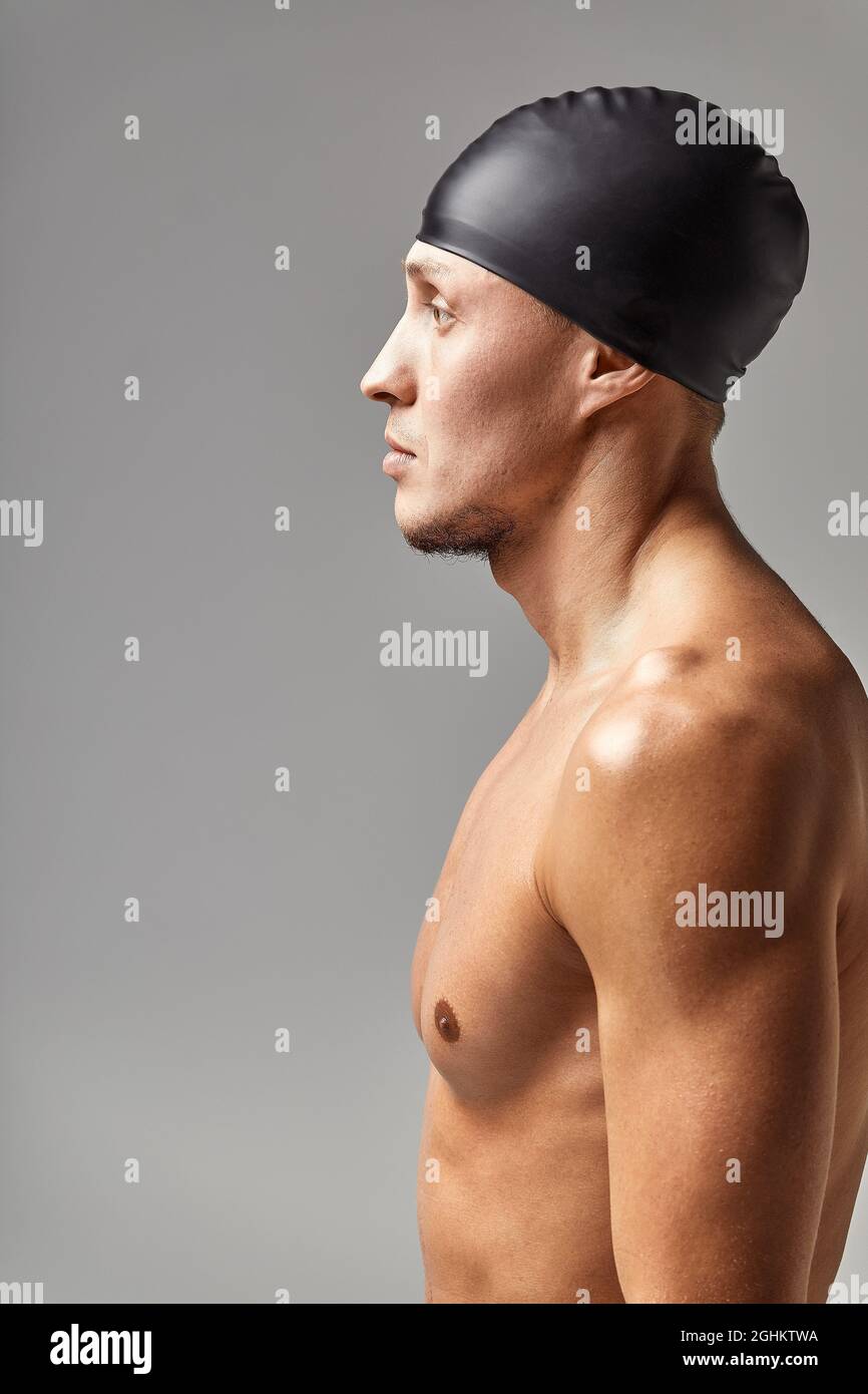 Swimmer side profile hi-res stock photography and images - Alamy