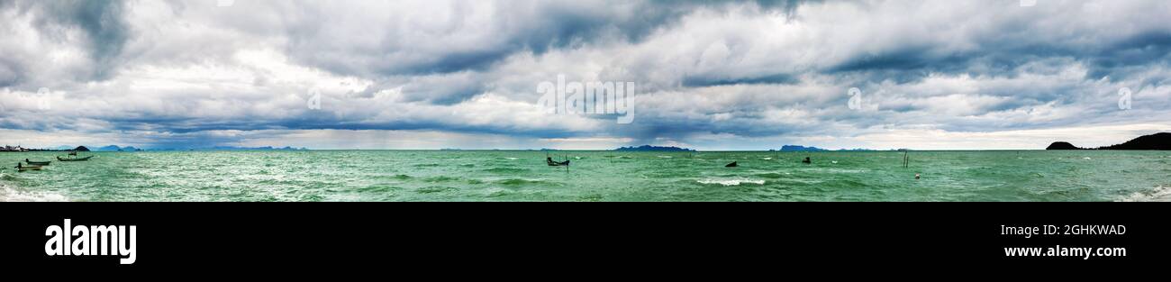 Panoramic wide cloudscape storm hi-res stock photography and images - Alamy
