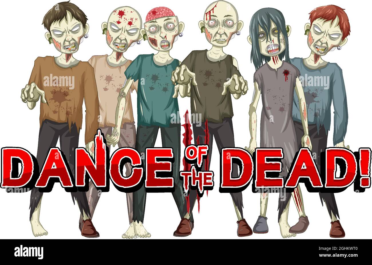 Zombie dance Cut Out Stock Images & Pictures - Alamy