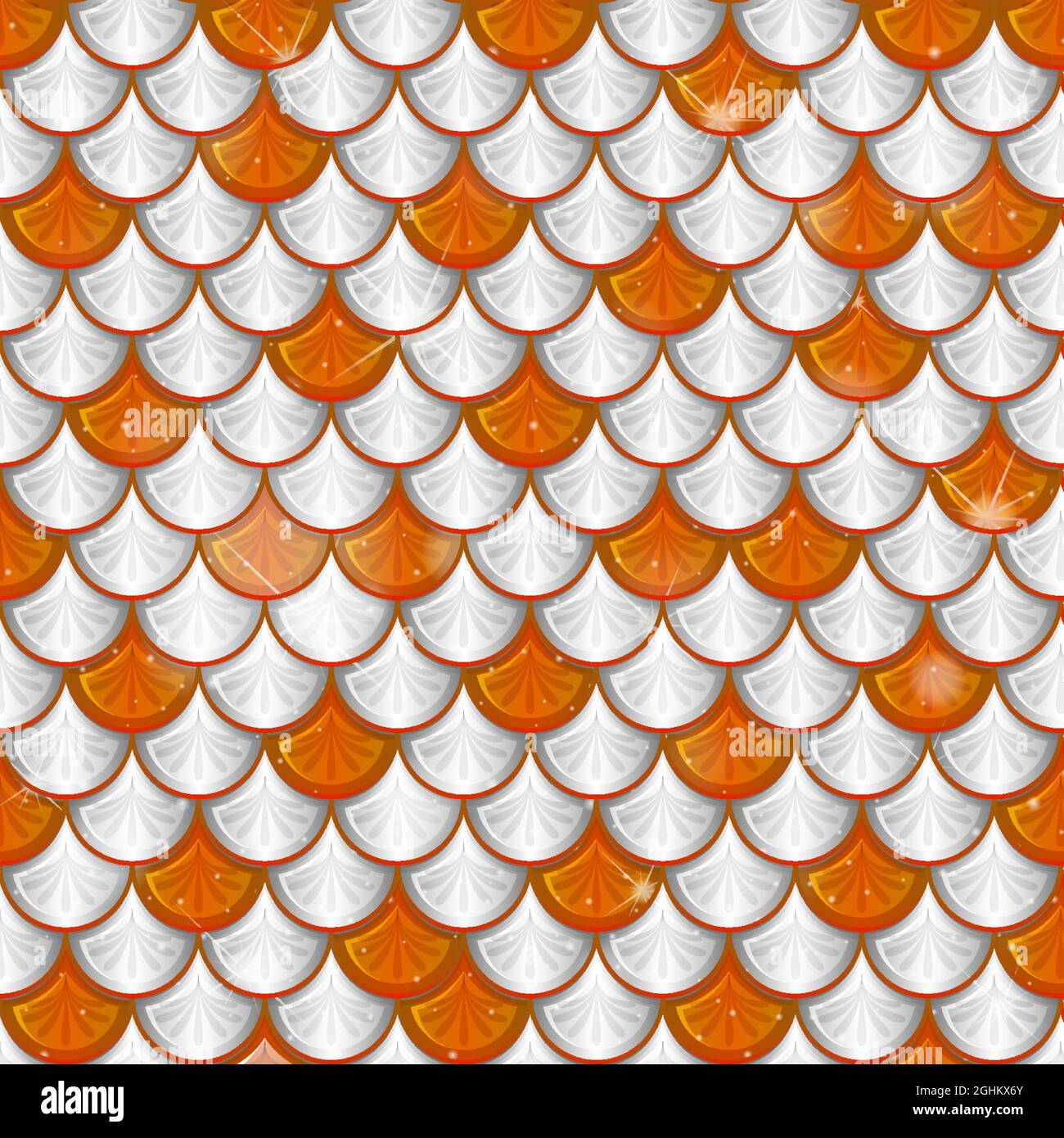 Fish scale seamless pattern background illustration Stock Vector Image ...