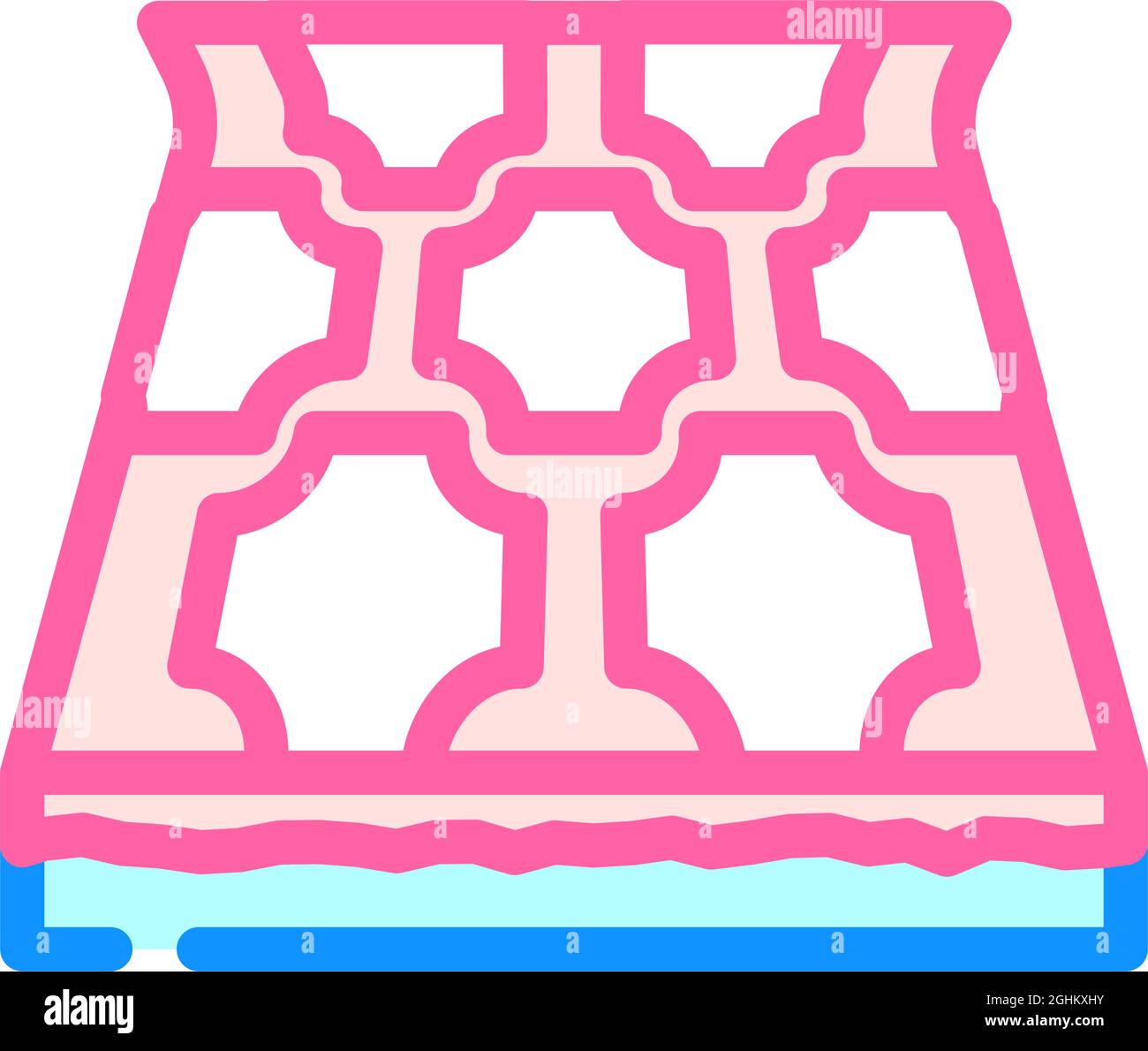 linoleum layer floor color icon vector illustration Stock Vector Image ...