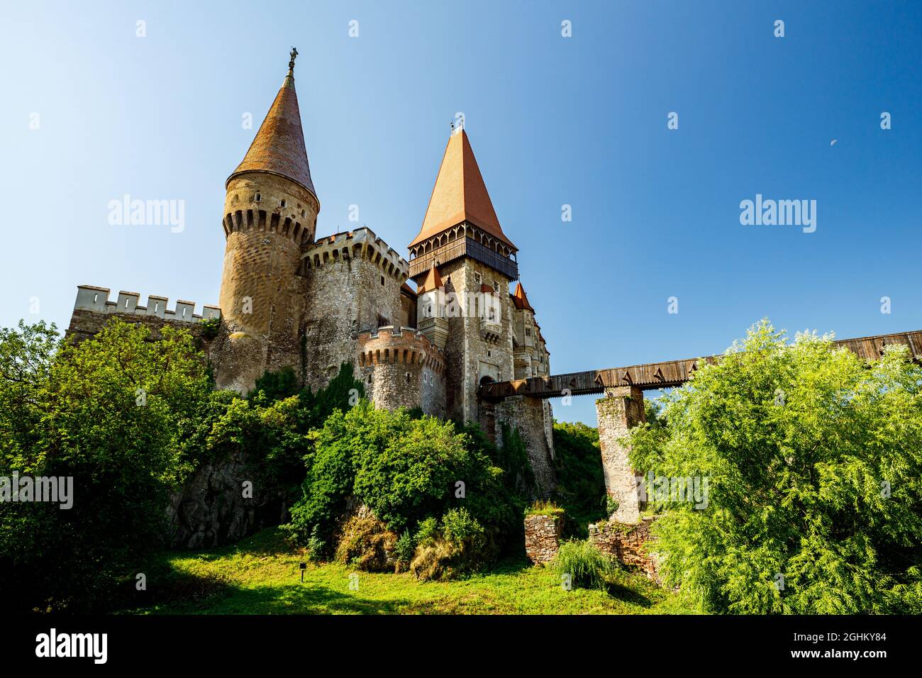 The Hunedoara Castle in Romania Stock Photo - Alamy