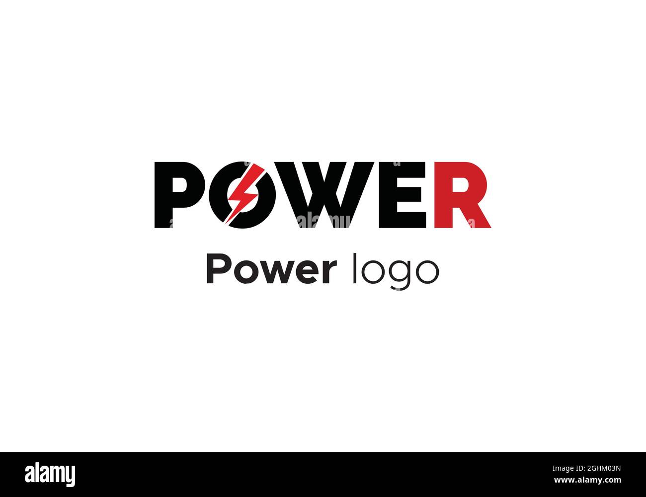 abstract power logo design template Stock Vector Image & Art - Alamy