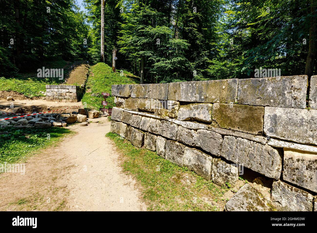 The Dacian Ruins of Sarmizegetusa Regia in Romania Stock Photo - Alamy