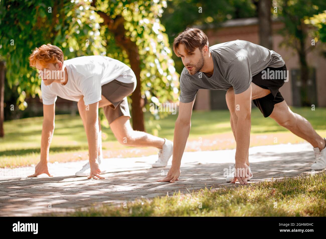 Athletes full of optimism hi-res stock photography and images - Alamy