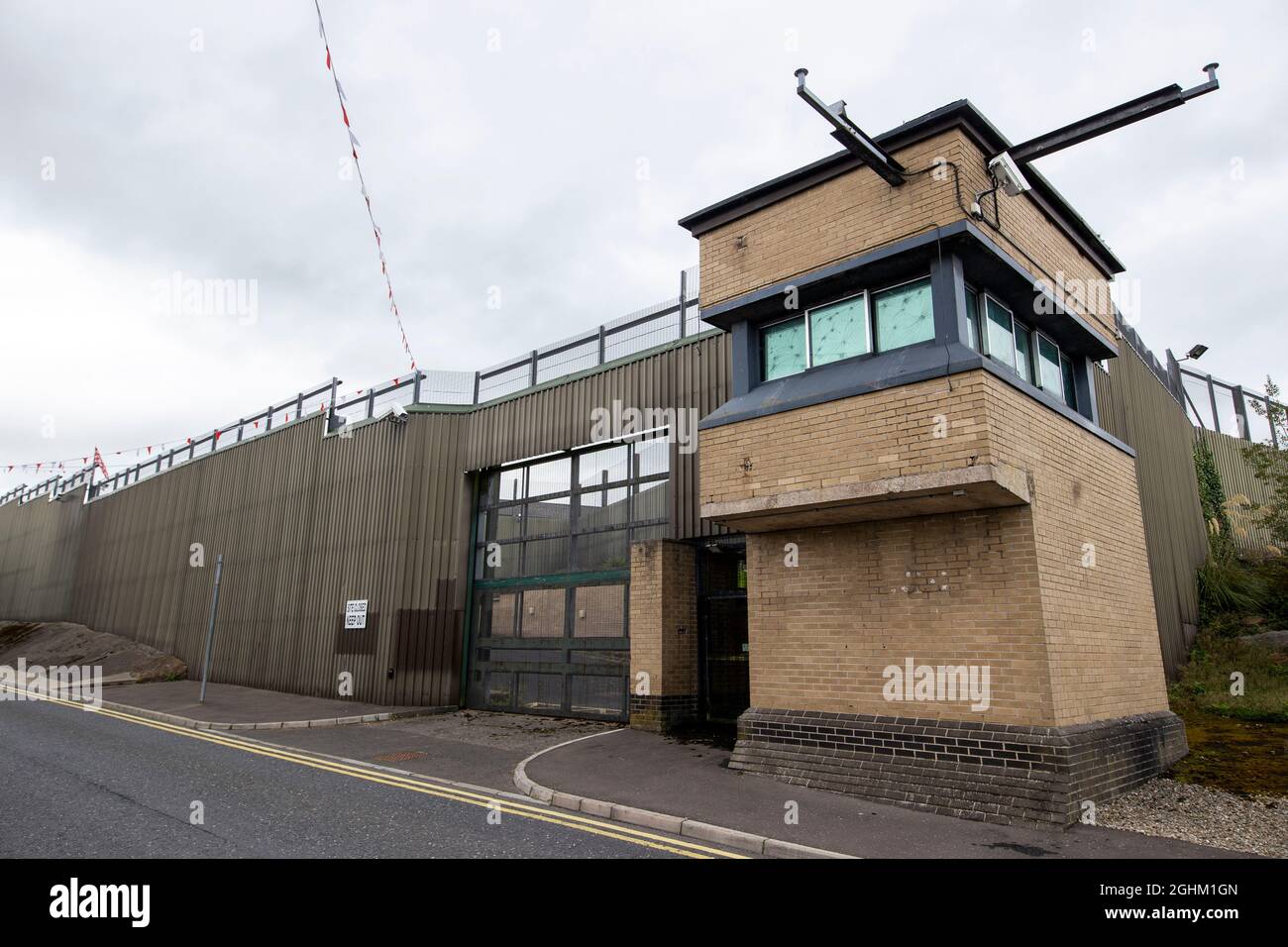 The main entrance to Castlederg Barracks, which housed the former ...