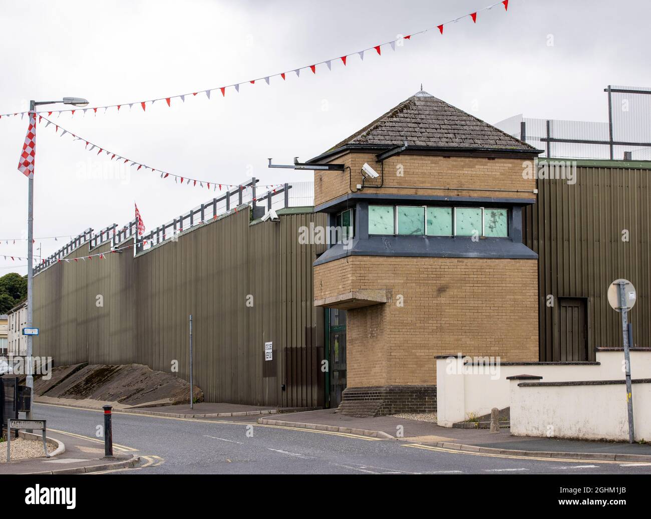 A general view of Castlederg Barracks, which housed the former ...