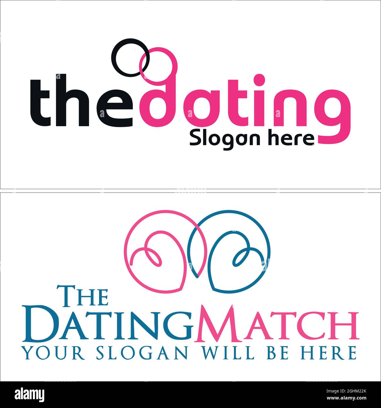 Love logo design hi-res stock photography and images - Alamy