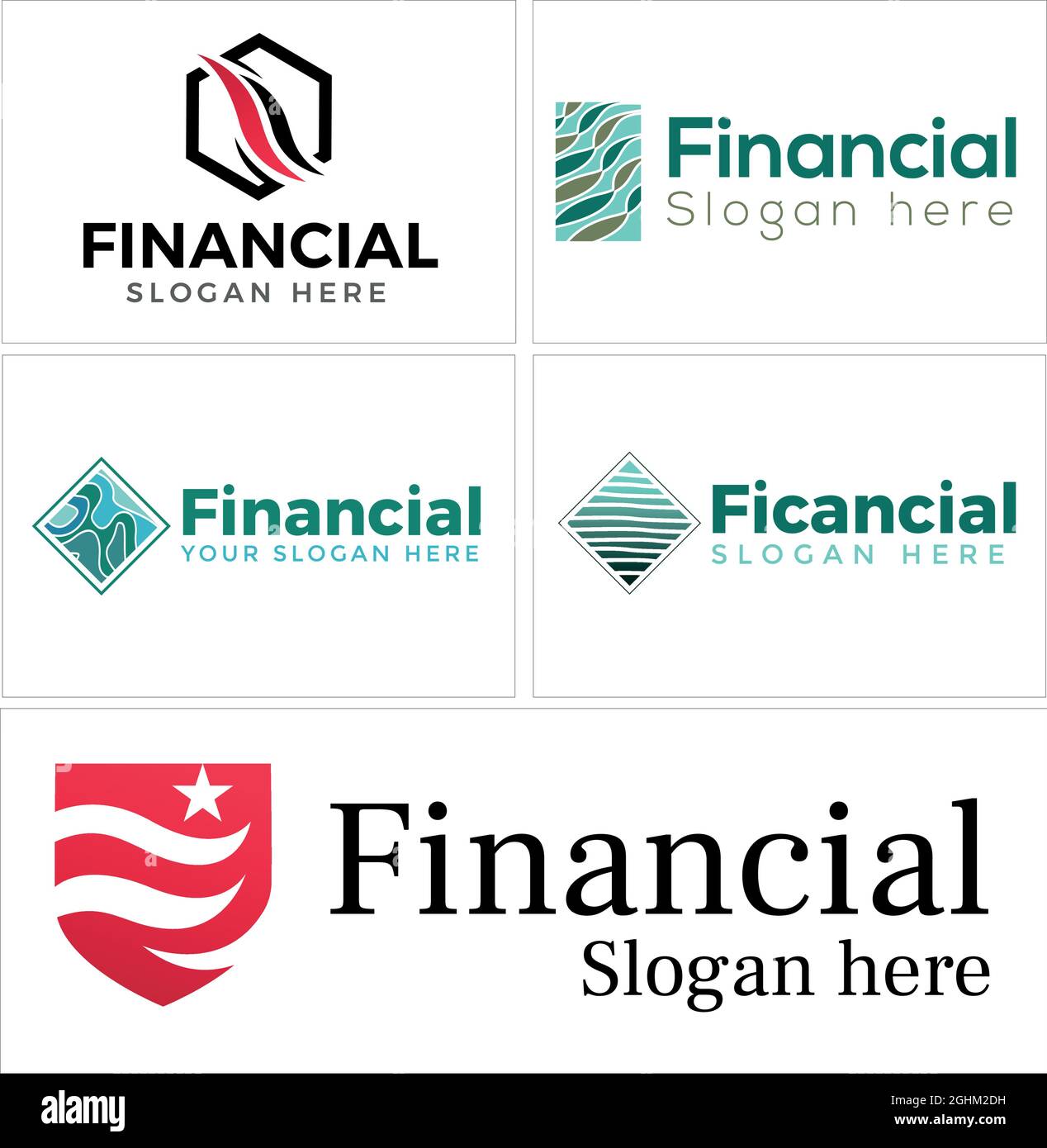 Accounting financial business logo design Stock Vector Image & Art - Alamy