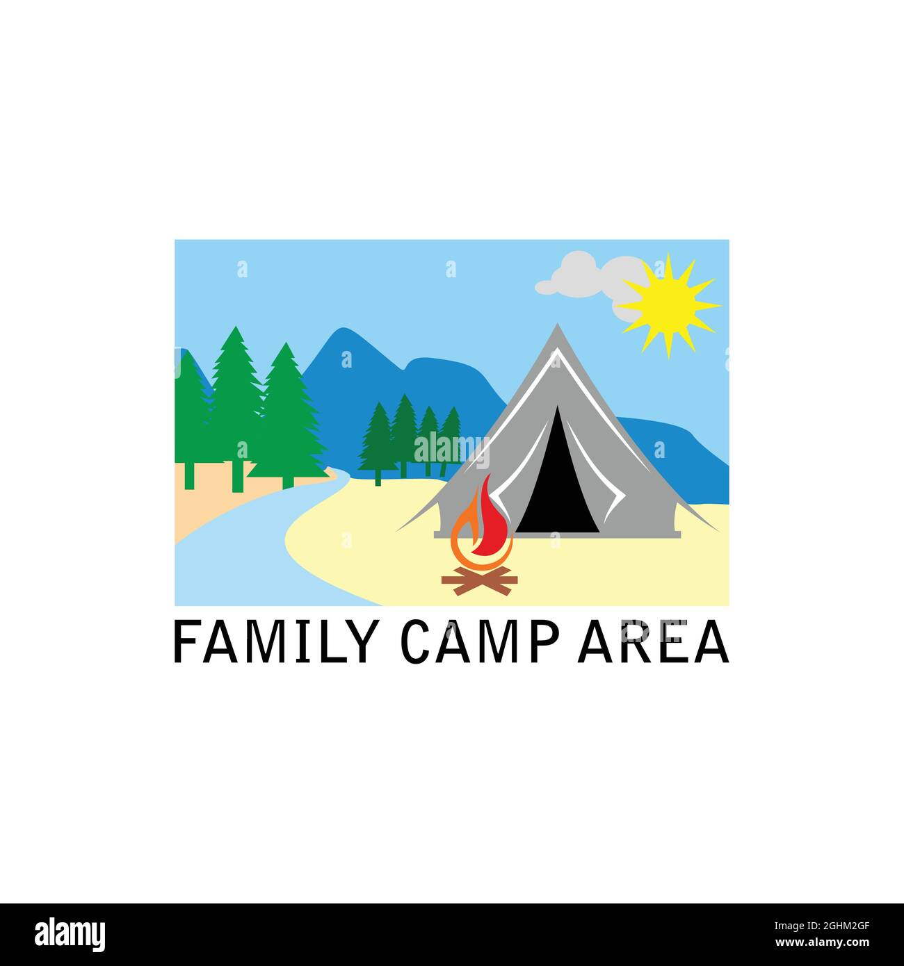 Camping park sign Cut Out Stock Images & Pictures - Alamy