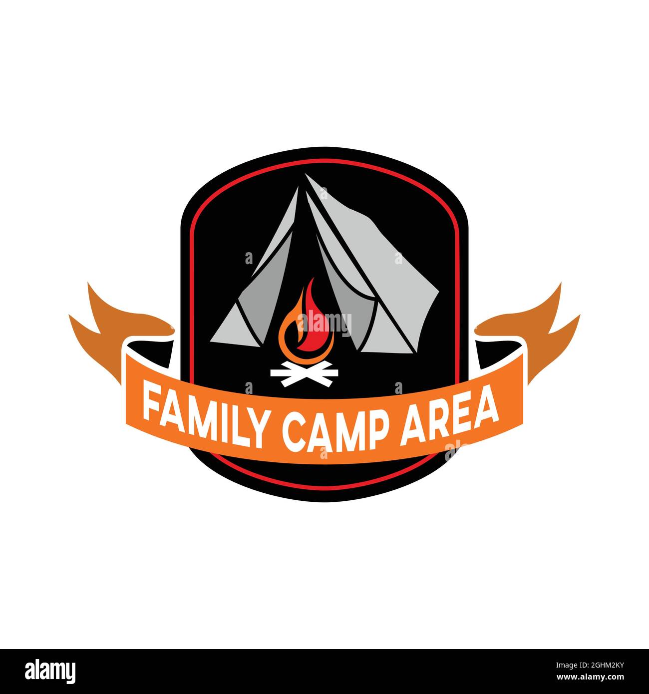 Campsite family Stock Vector Images - Alamy