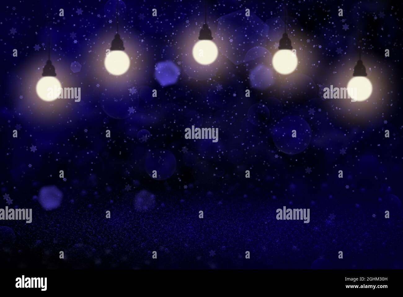 blue fantastic shiny abstract background glitter lights with light ...