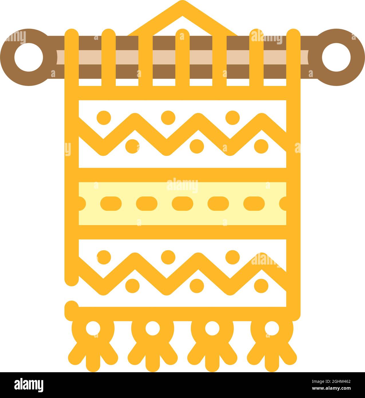 weaving carpet color icon vector illustration Stock Vector Image & Art ...
