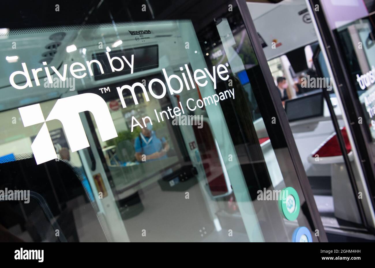 Munich, Germany. 07th Sep, 2021. An autonomously driving bus can be ...