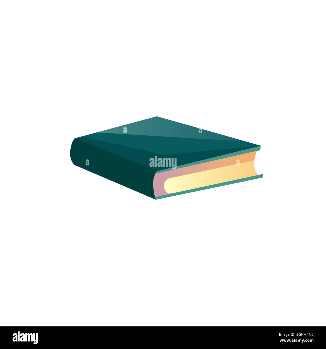 Flat cartoon book,reading and learning vector illustration concept ...