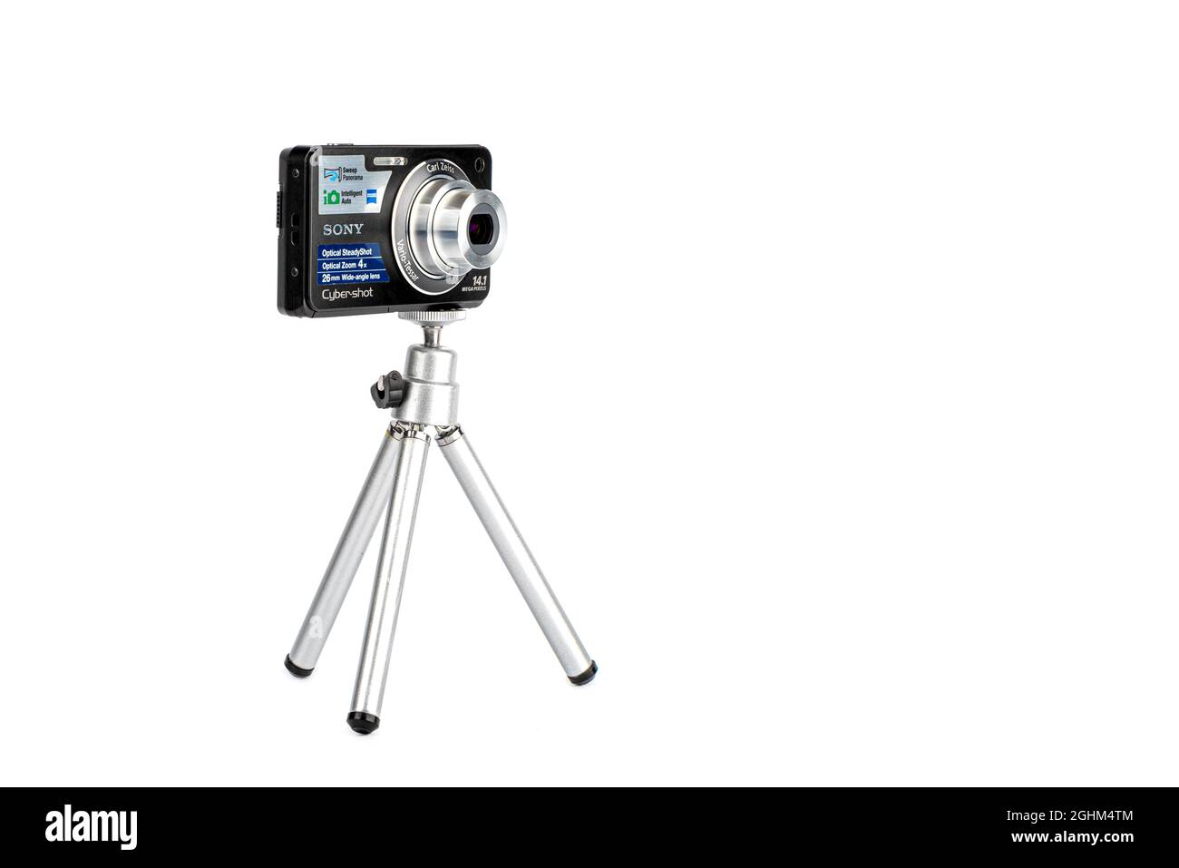 Moscow, Russia - September 6, 2021: Sony Cyber-shot DSC-W320 digital ...