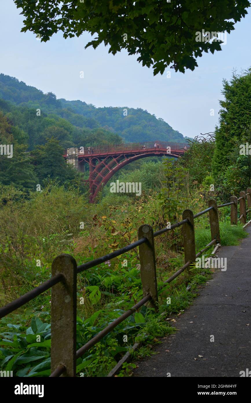 Shropshire West Midlands UK Worlds First Ironbridge Spanning River ...
