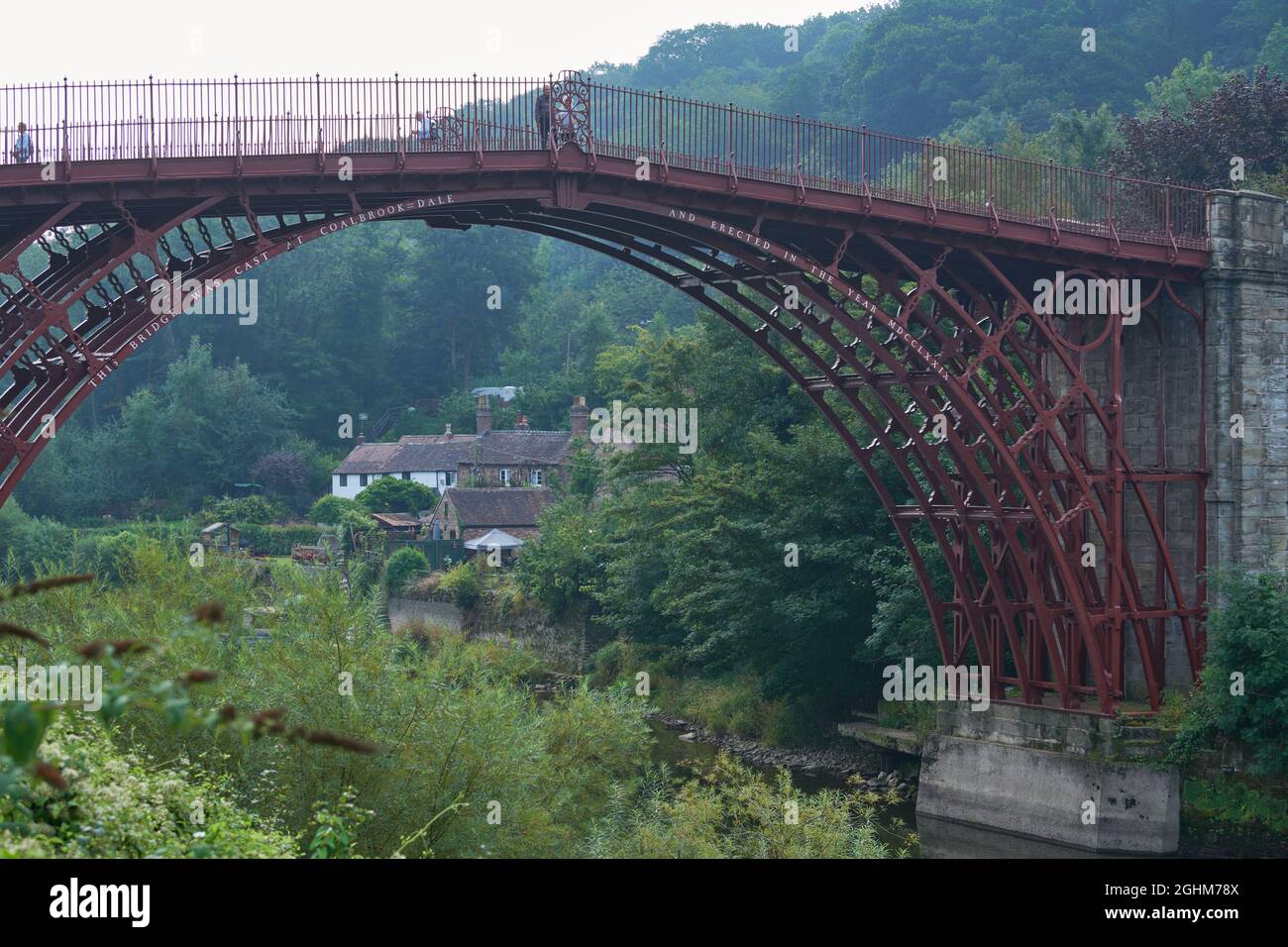 Shropshire West Midlands UK Worlds First Ironbridge Spanning River ...