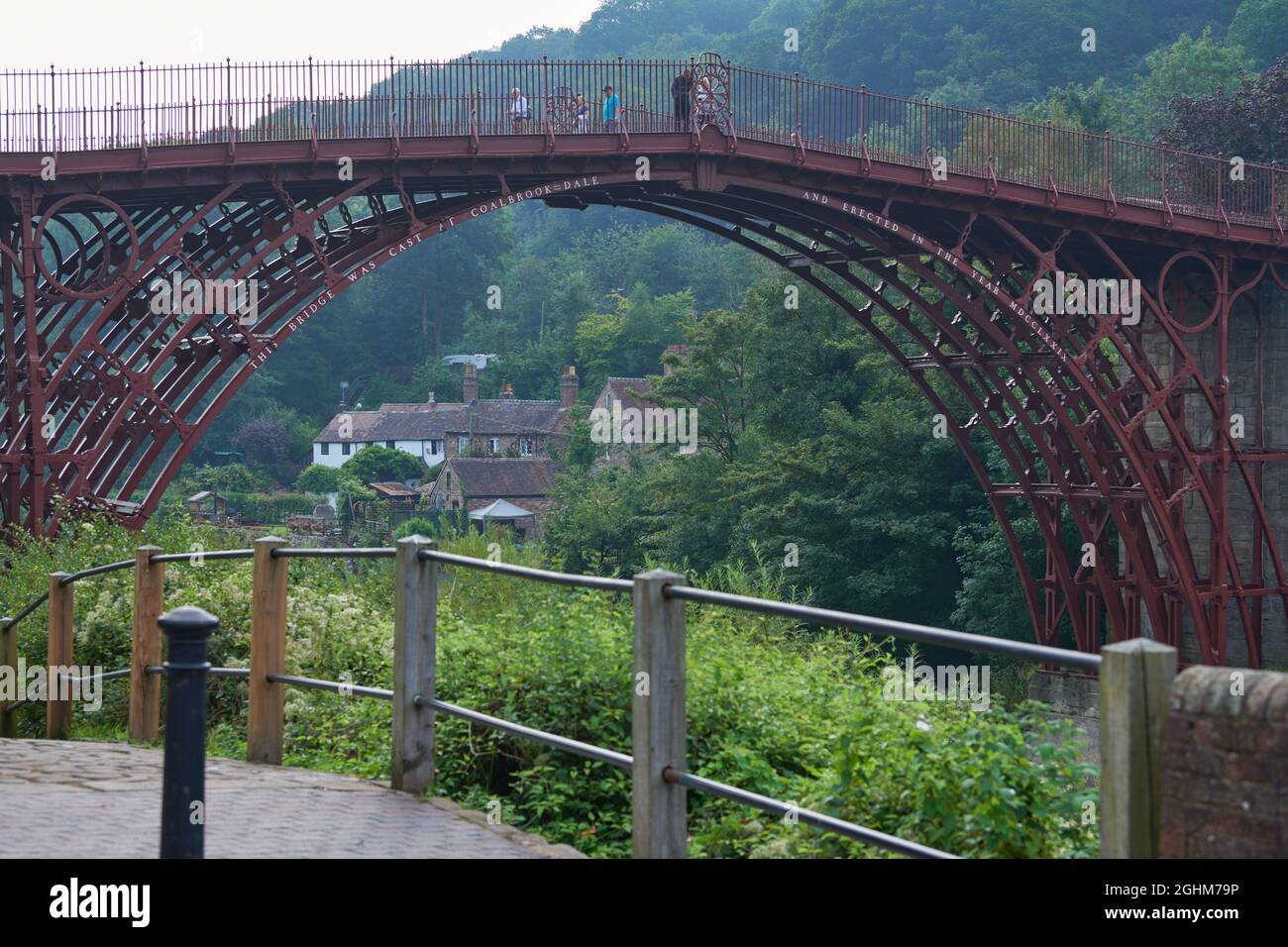 Shropshire West Midlands UK Worlds First Ironbridge Spanning River ...