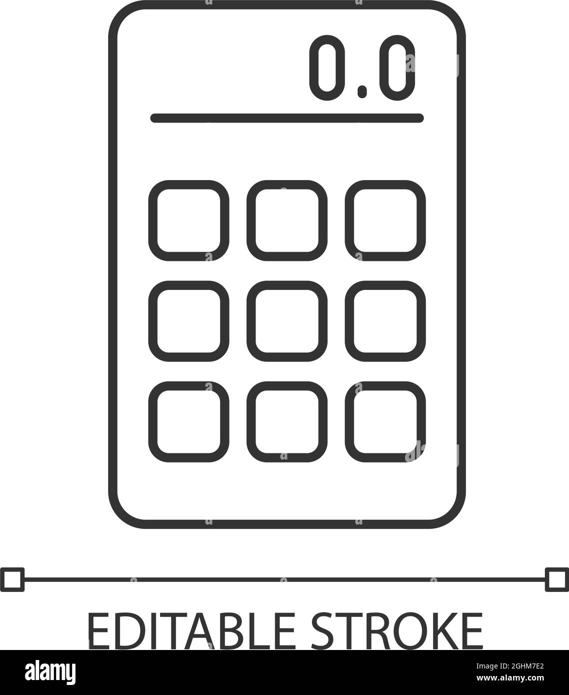 Electronic store calculator Cut Out Stock Images & Pictures - Alamy