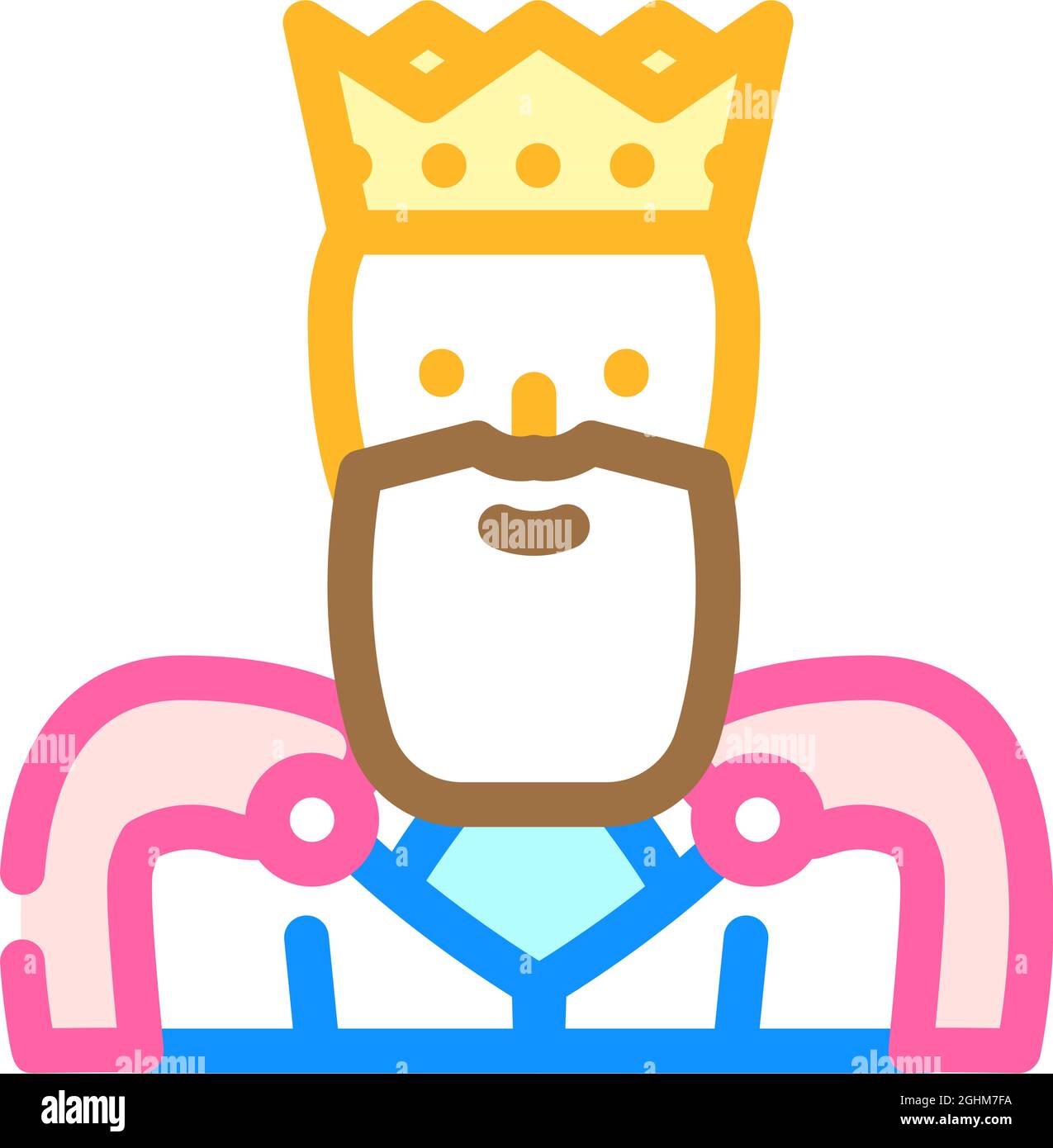 king man color icon vector illustration Stock Vector Image & Art - Alamy