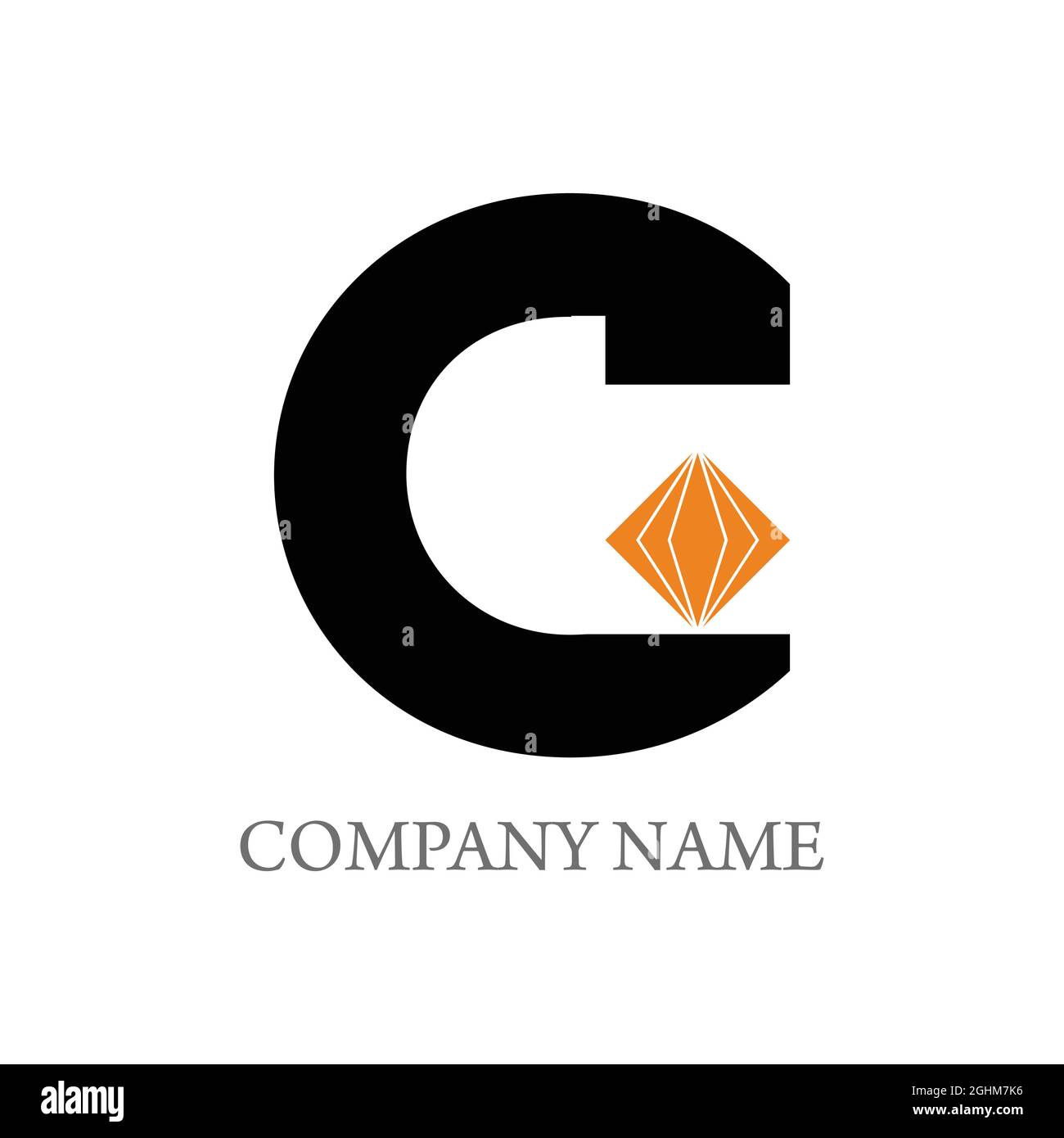 letter-shaped logo for company or brand name Stock Vector Image & Art ...