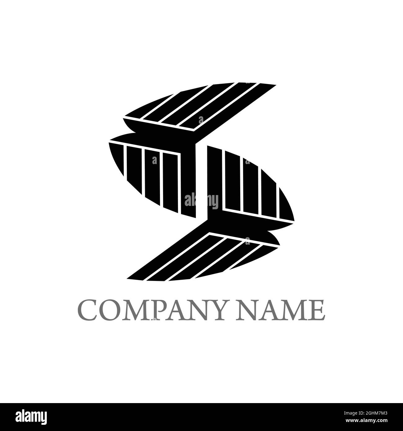 letter-shaped logo for company or brand name Stock Vector Image & Art ...