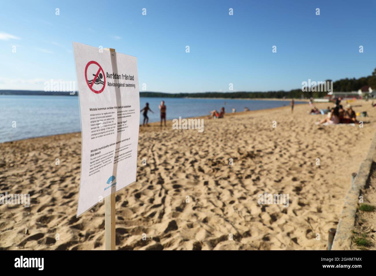 High bacteria levels warning sign hi-res stock photography and images ...