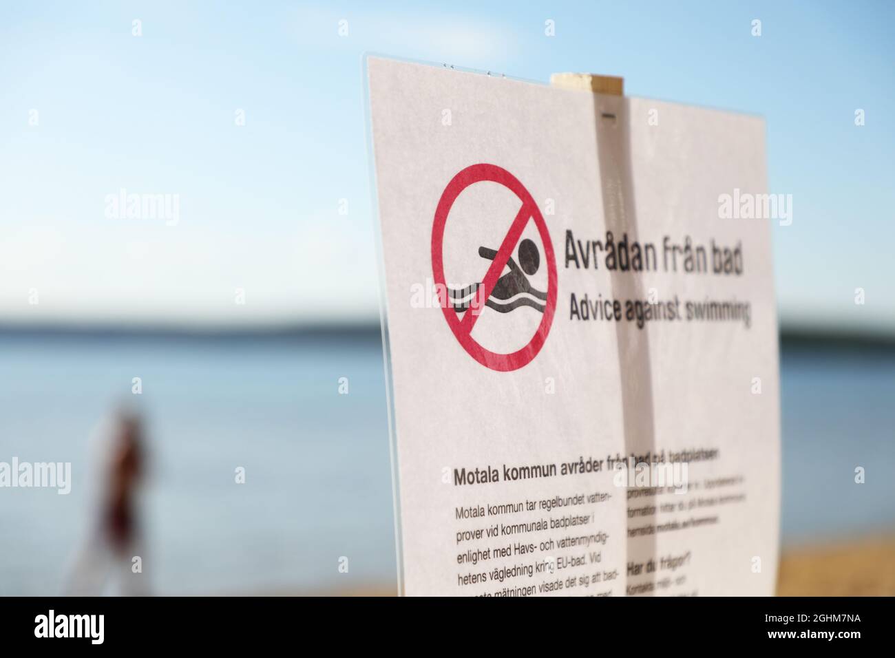 High bacteria levels warning sign hi-res stock photography and images ...