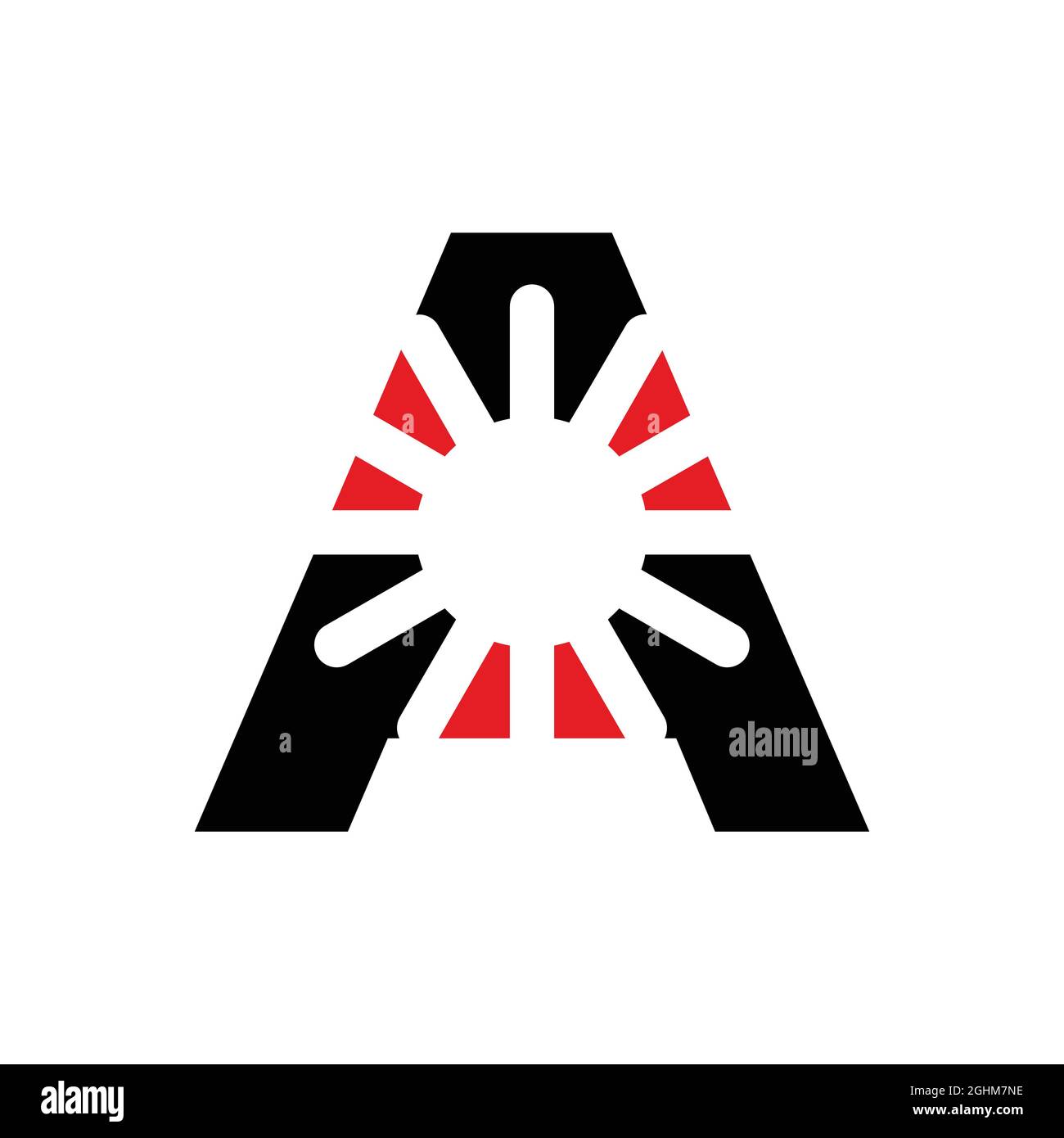 letter-shaped logo for company or brand name Stock Vector Image & Art ...