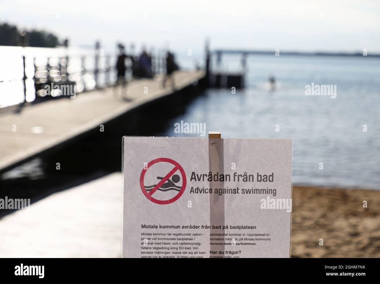 High bacteria levels warning sign hi-res stock photography and images ...