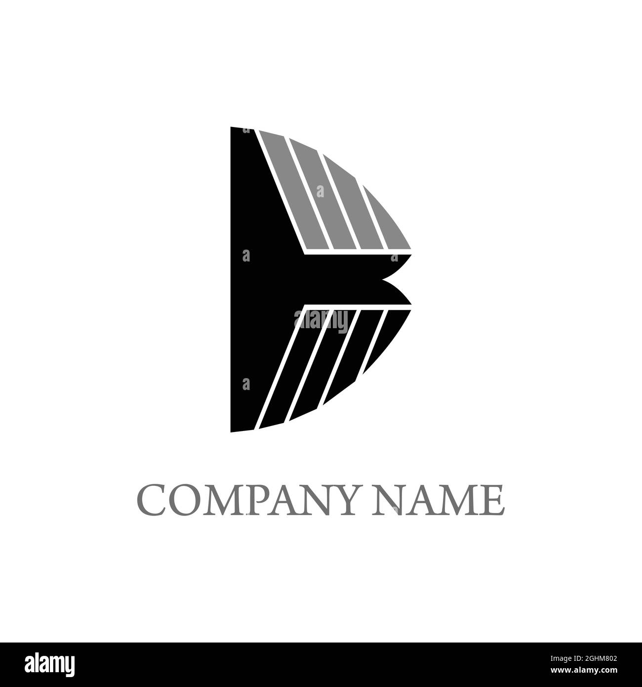 letter-shaped logo for company or brand name Stock Vector Image & Art ...