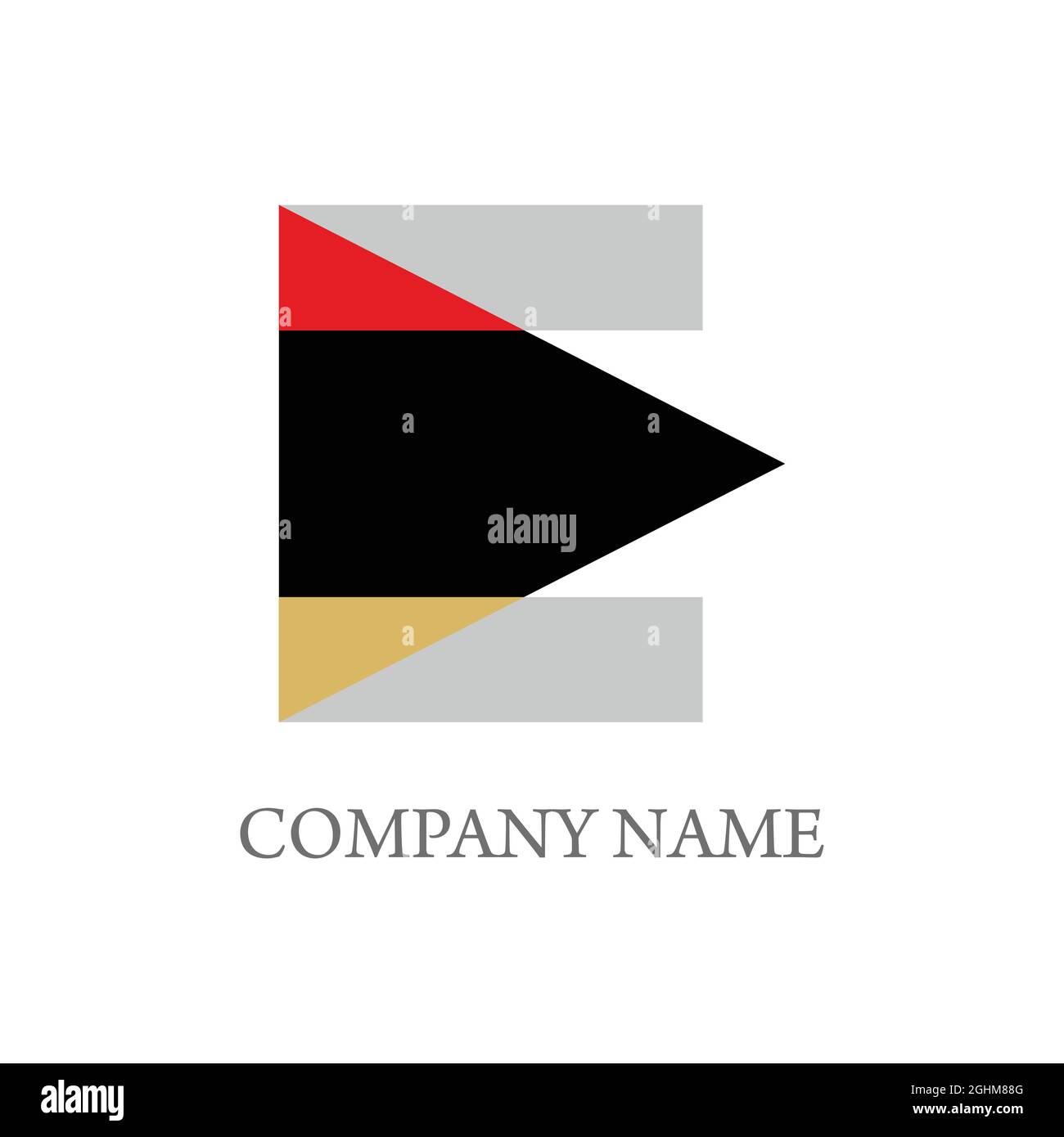 letter-shaped logo for company or brand name Stock Vector Image & Art ...