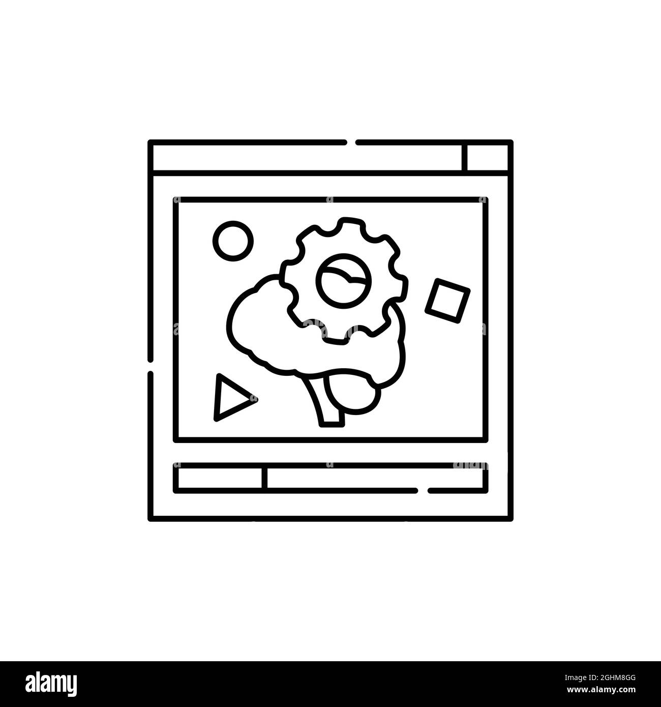 Educational video olor line icon. Children learning. Pictogram for web ...