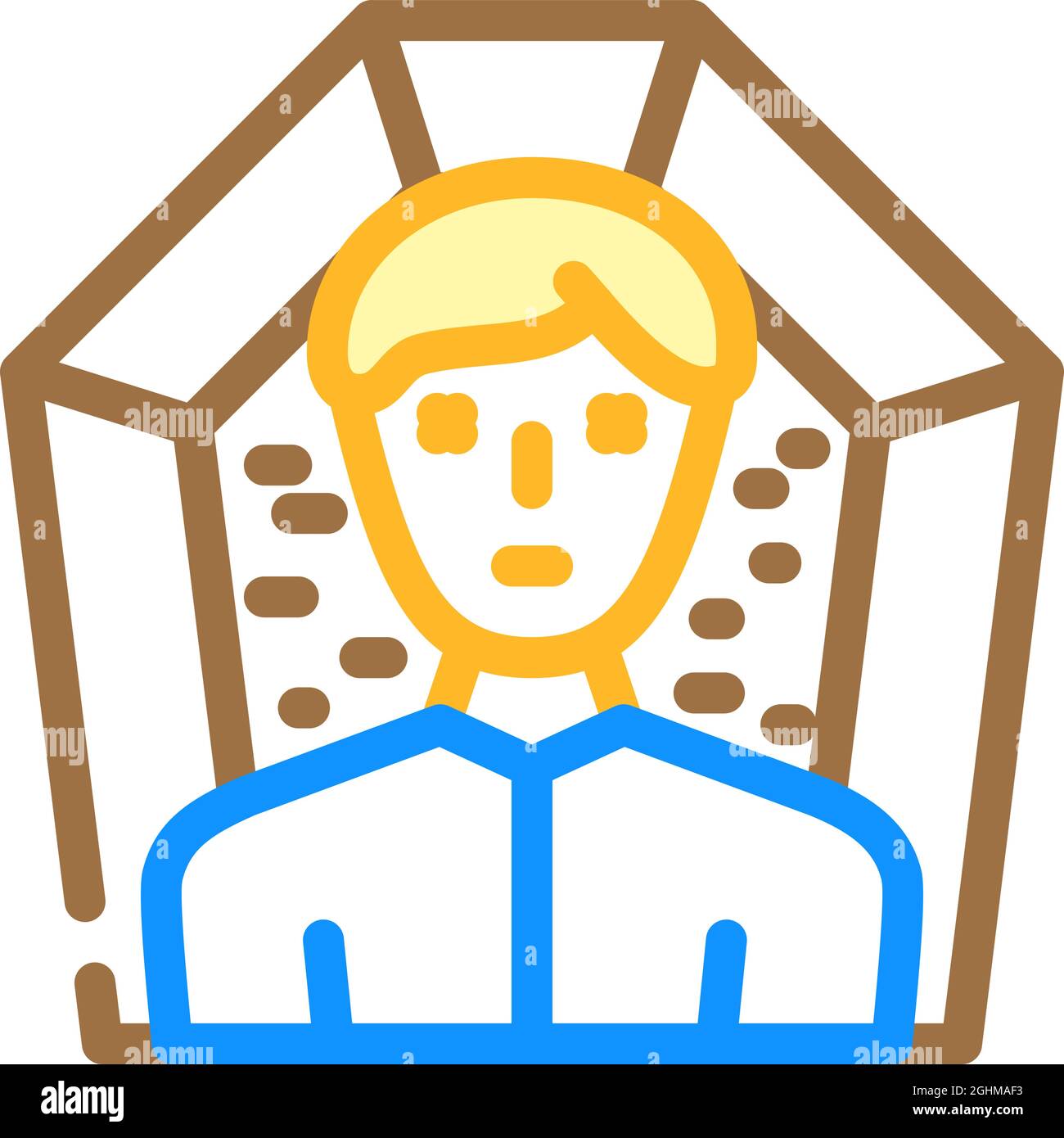death man color icon vector illustration Stock Vector Image & Art - Alamy