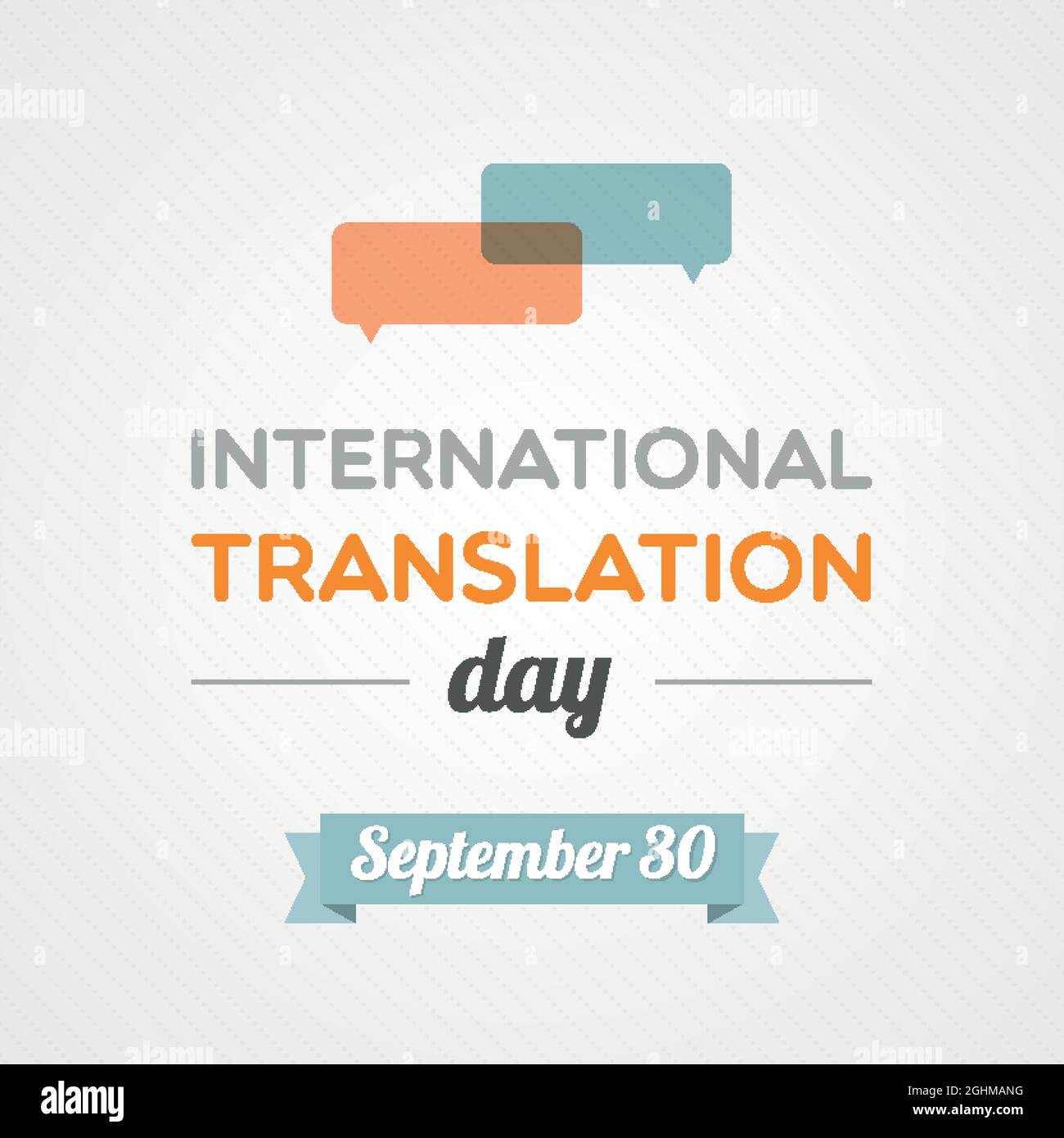 International Translation Day. September 30. Vector illustration, flat ...