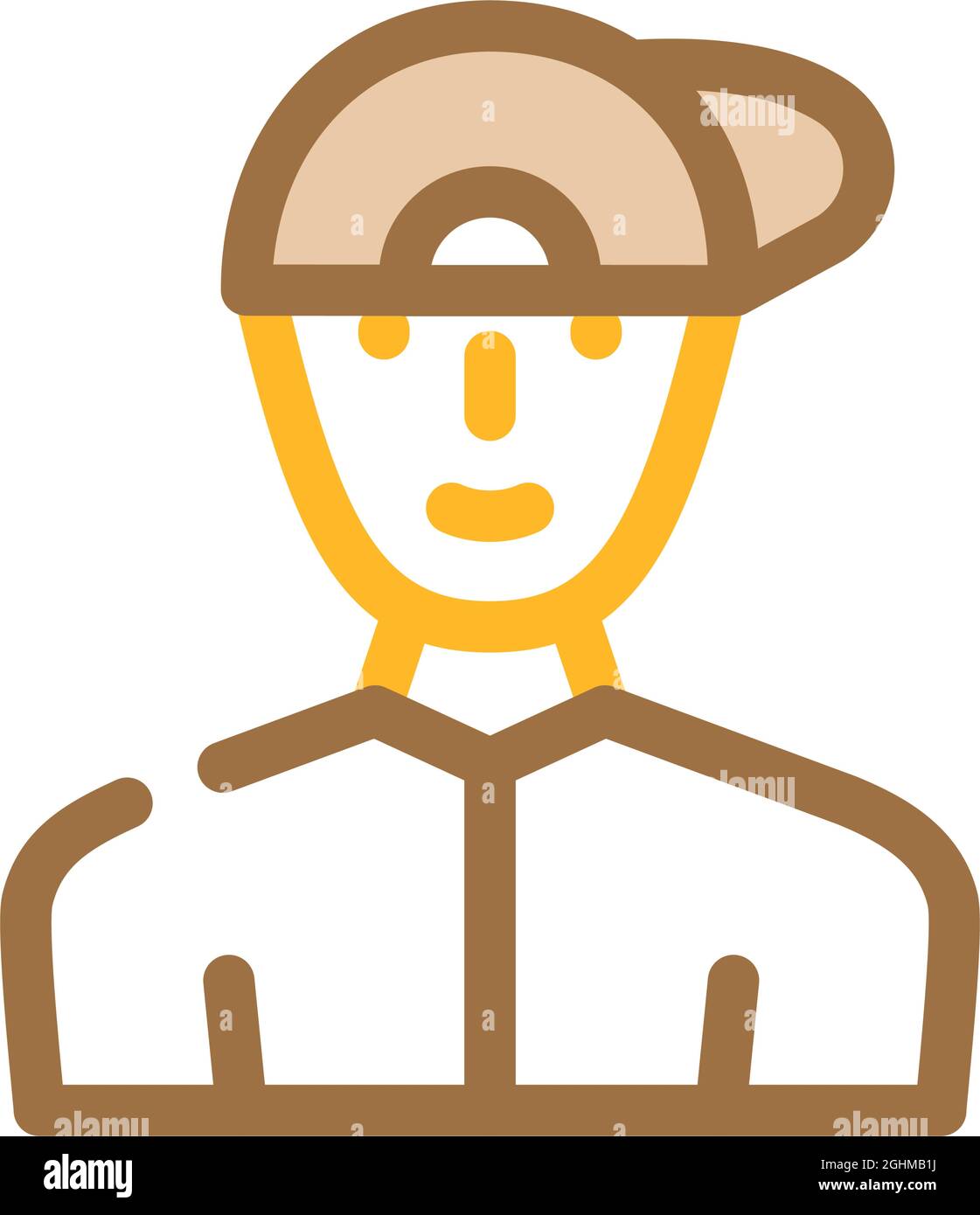 childhood teenager man color icon vector illustration Stock Vector ...