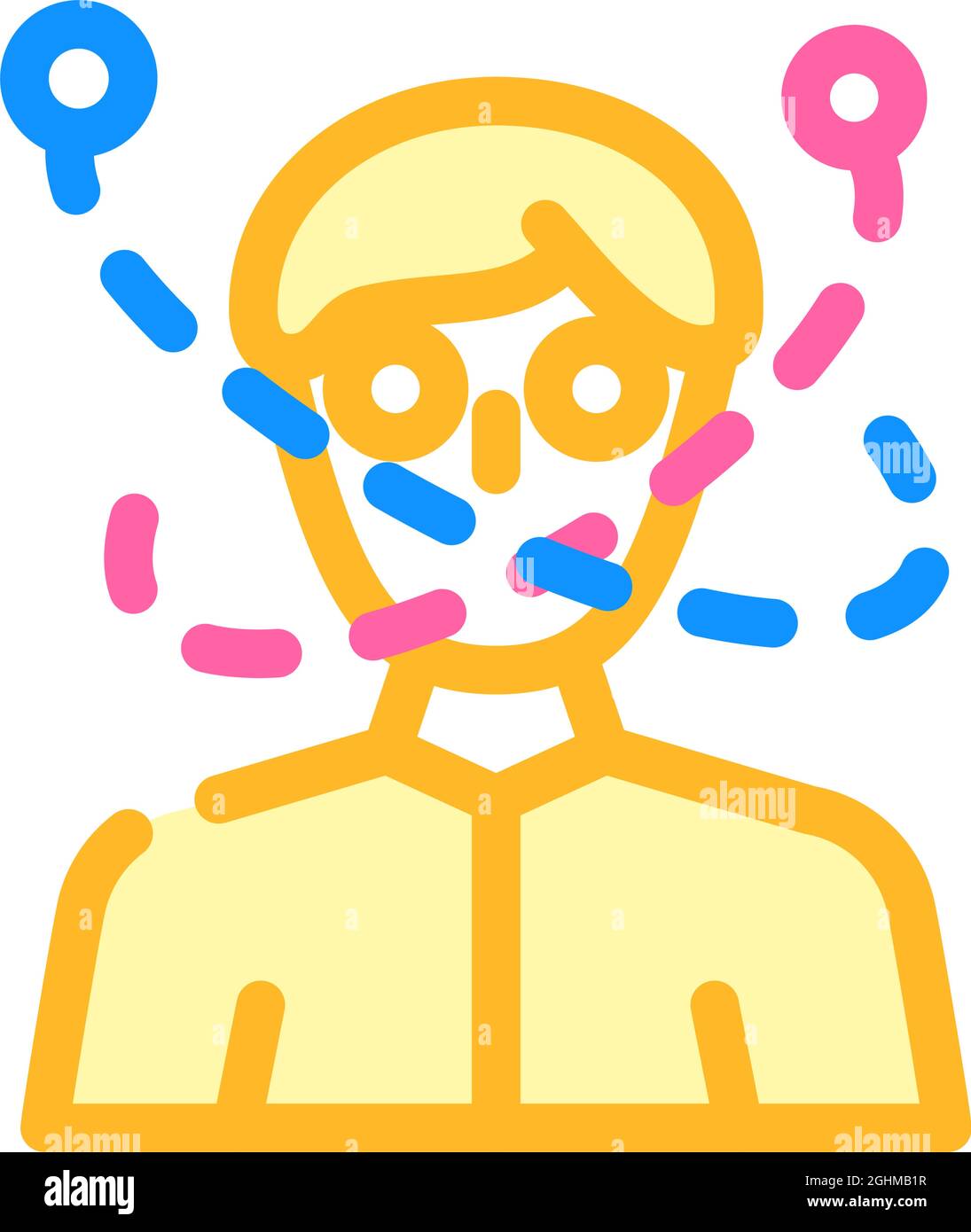 madness guy color icon vector illustration Stock Vector Image & Art - Alamy