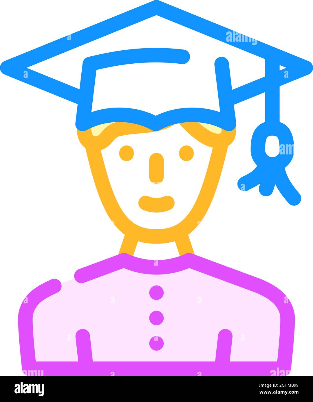 study male color icon vector illustration Stock Vector Image & Art - Alamy