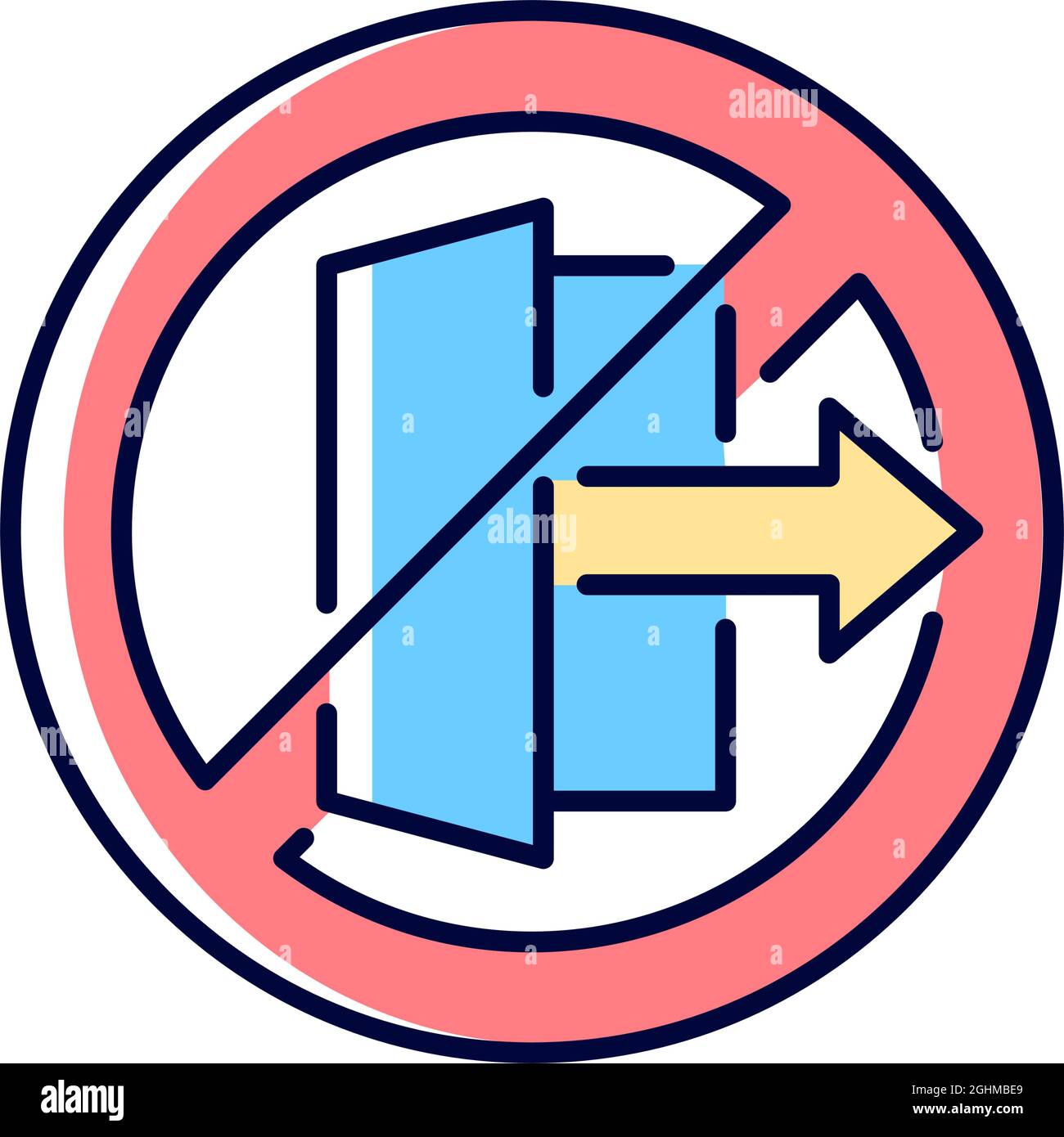 Do not use outdoors RGB color manual label icon Stock Vector Image ...