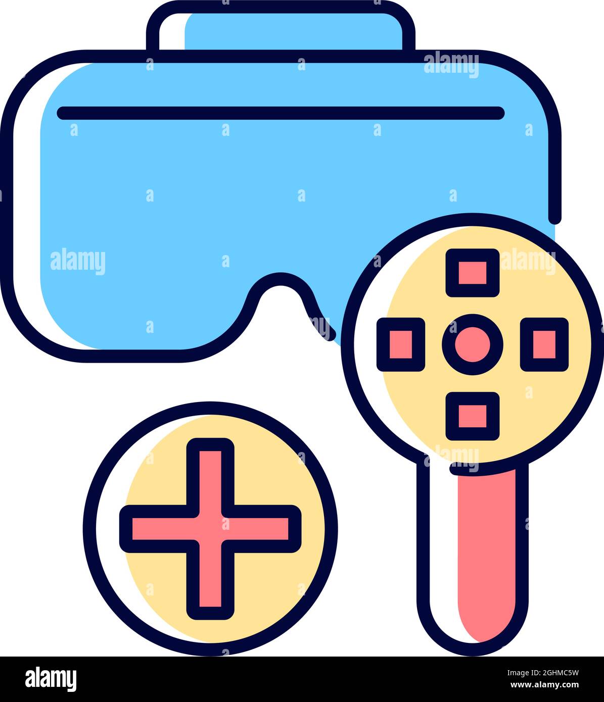 Can be used with game controller RGB color manual label icon Stock ...