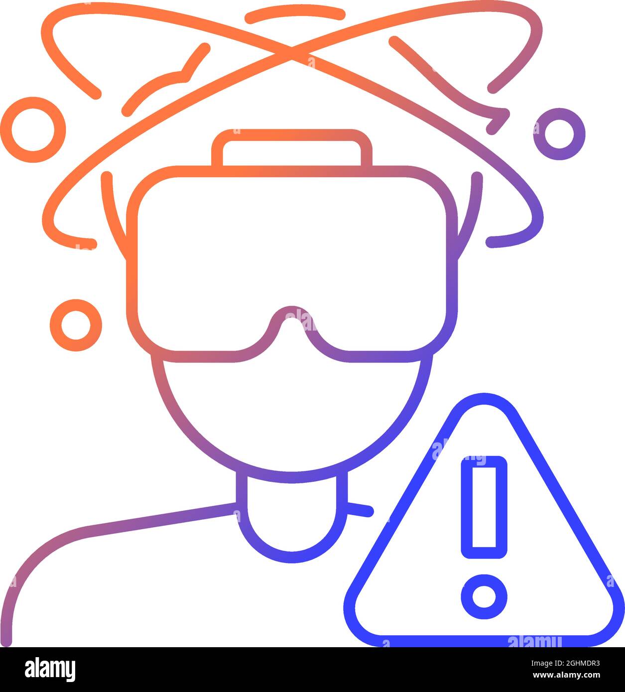 Can cause loss of balance gradient linear vector manual label icon ...