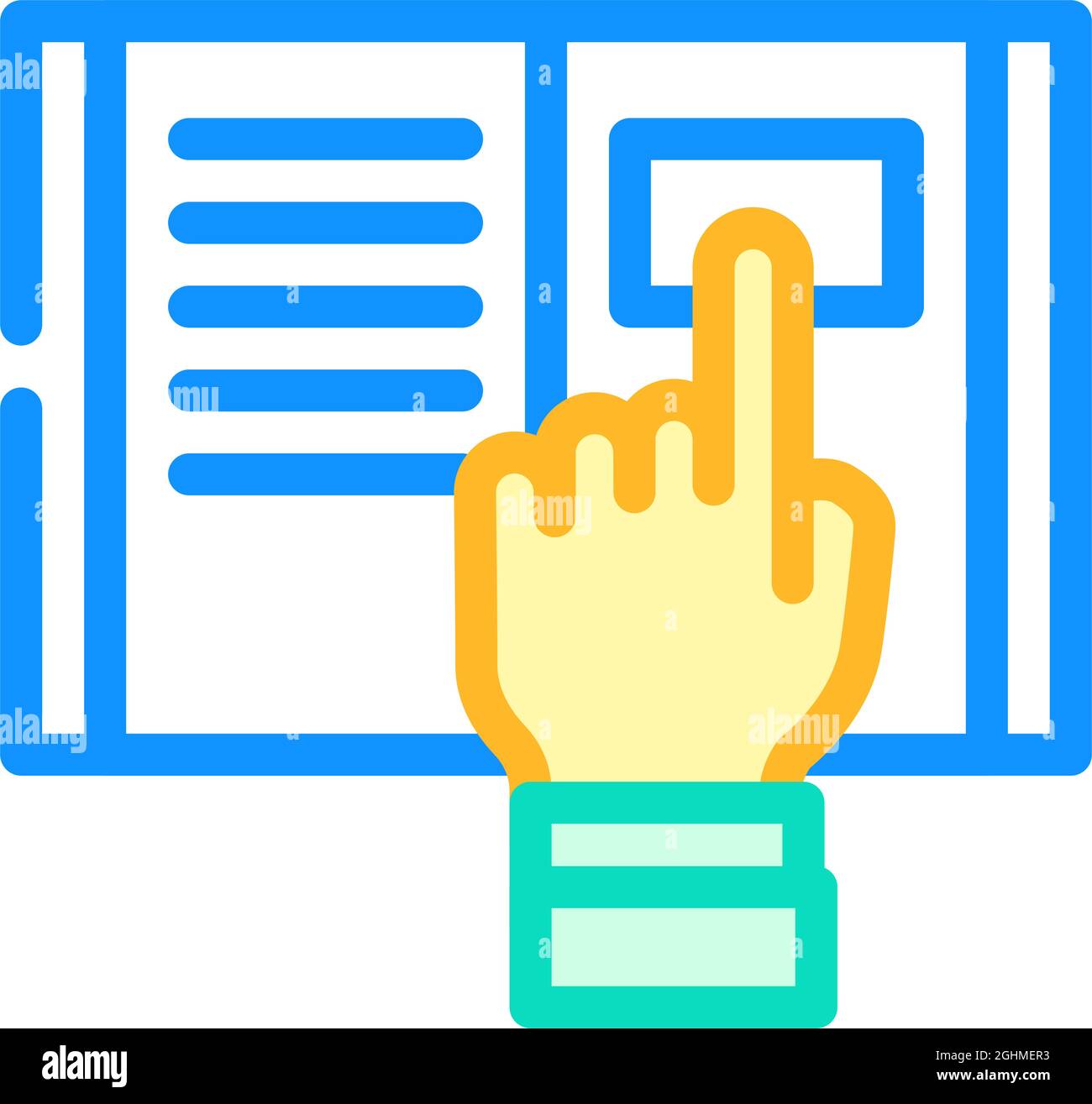 research instruction color icon vector illustration Stock Vector Image ...