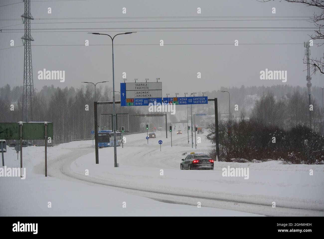 Bus stop sign finland hi-res stock photography and images - Alamy