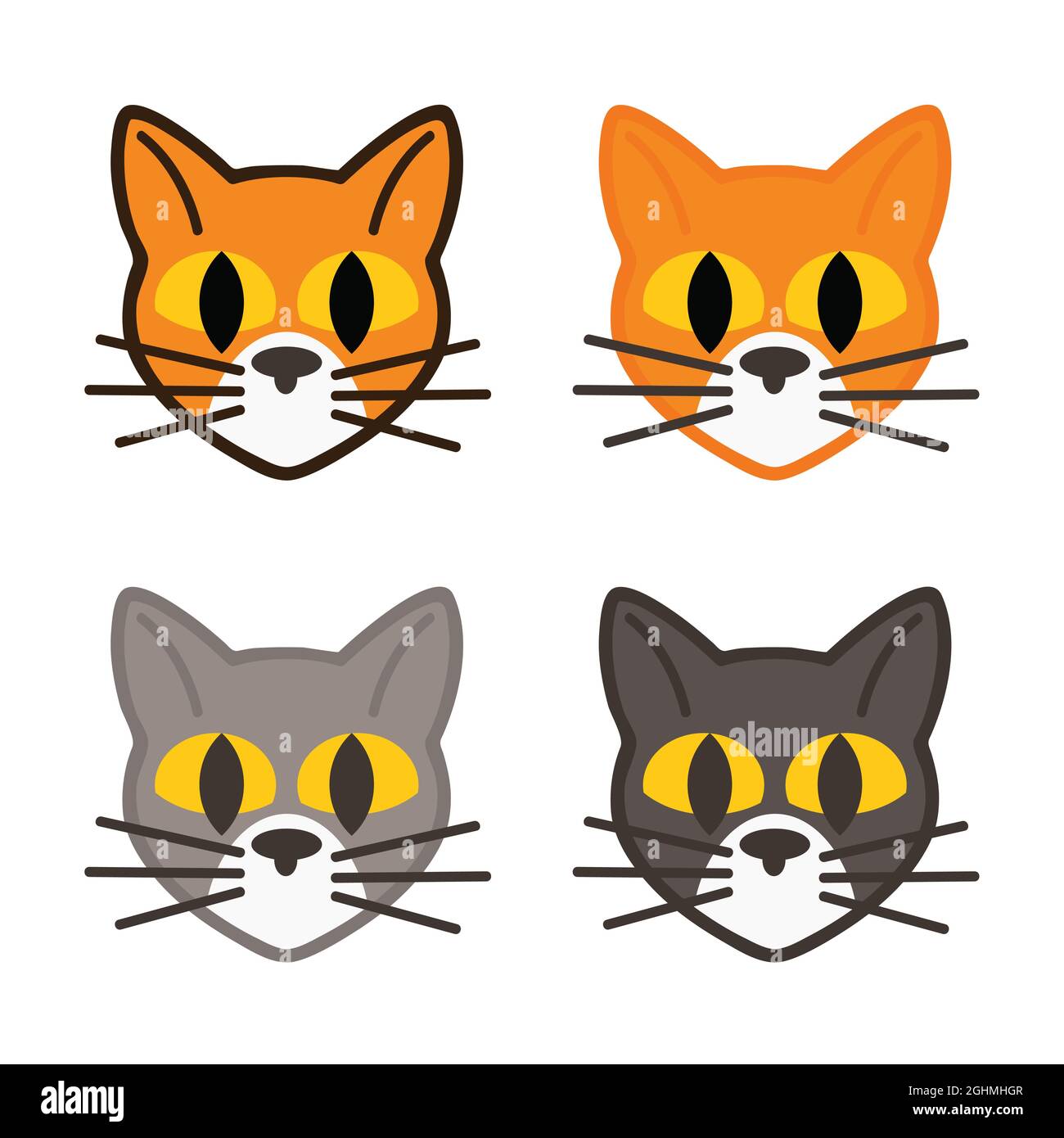 Simple fox character - vector illustration Stock Vector Image & Art - Alamy