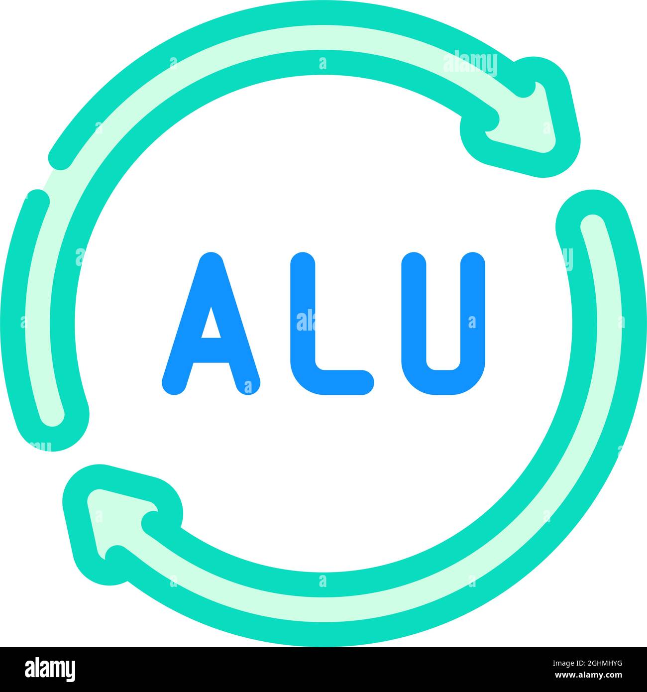 aluminum recycling package color icon vector illustration Stock Vector ...