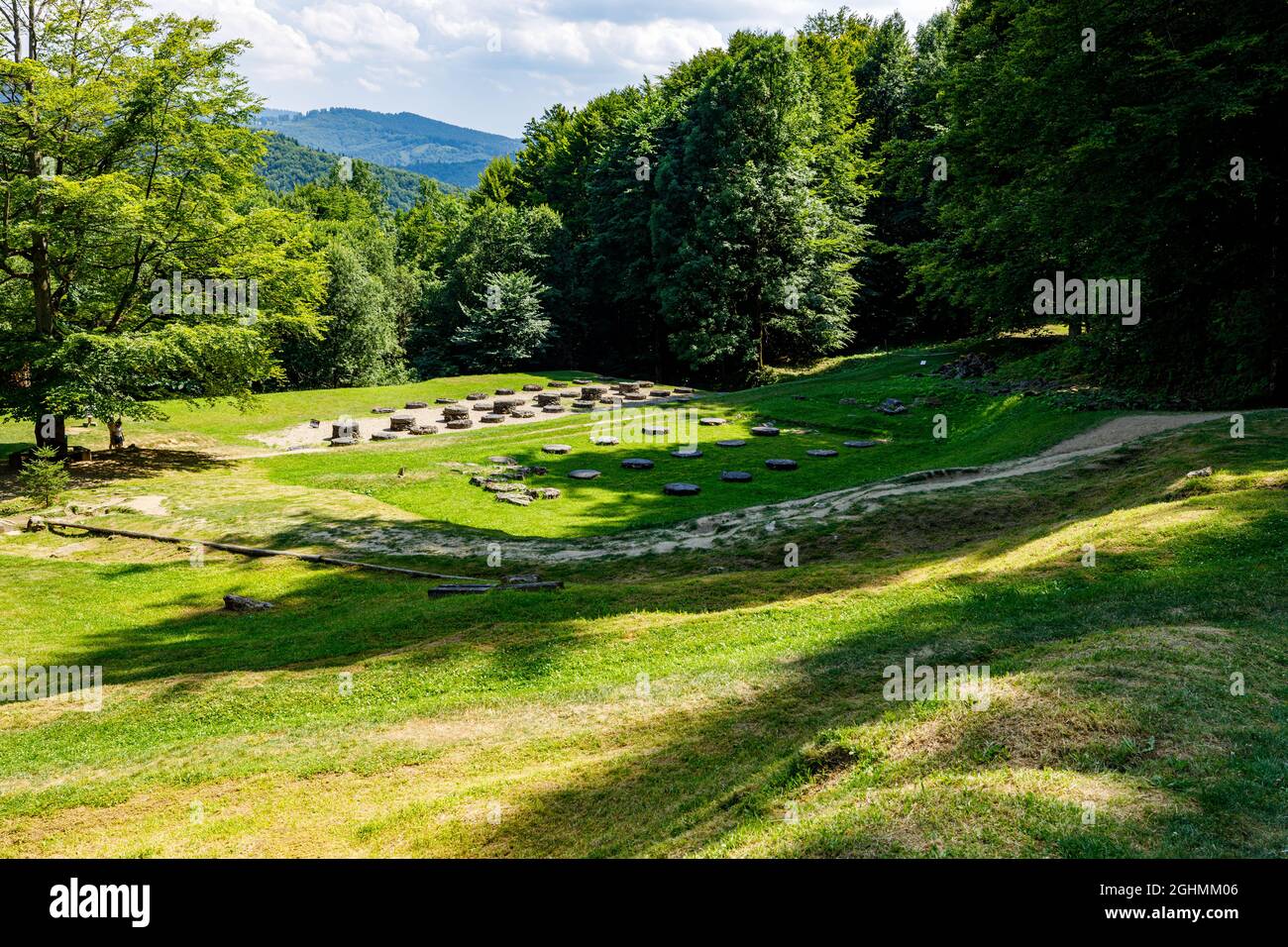 The Dacian Ruins of Sarmizegetusa Regia in Romania Stock Photo - Alamy