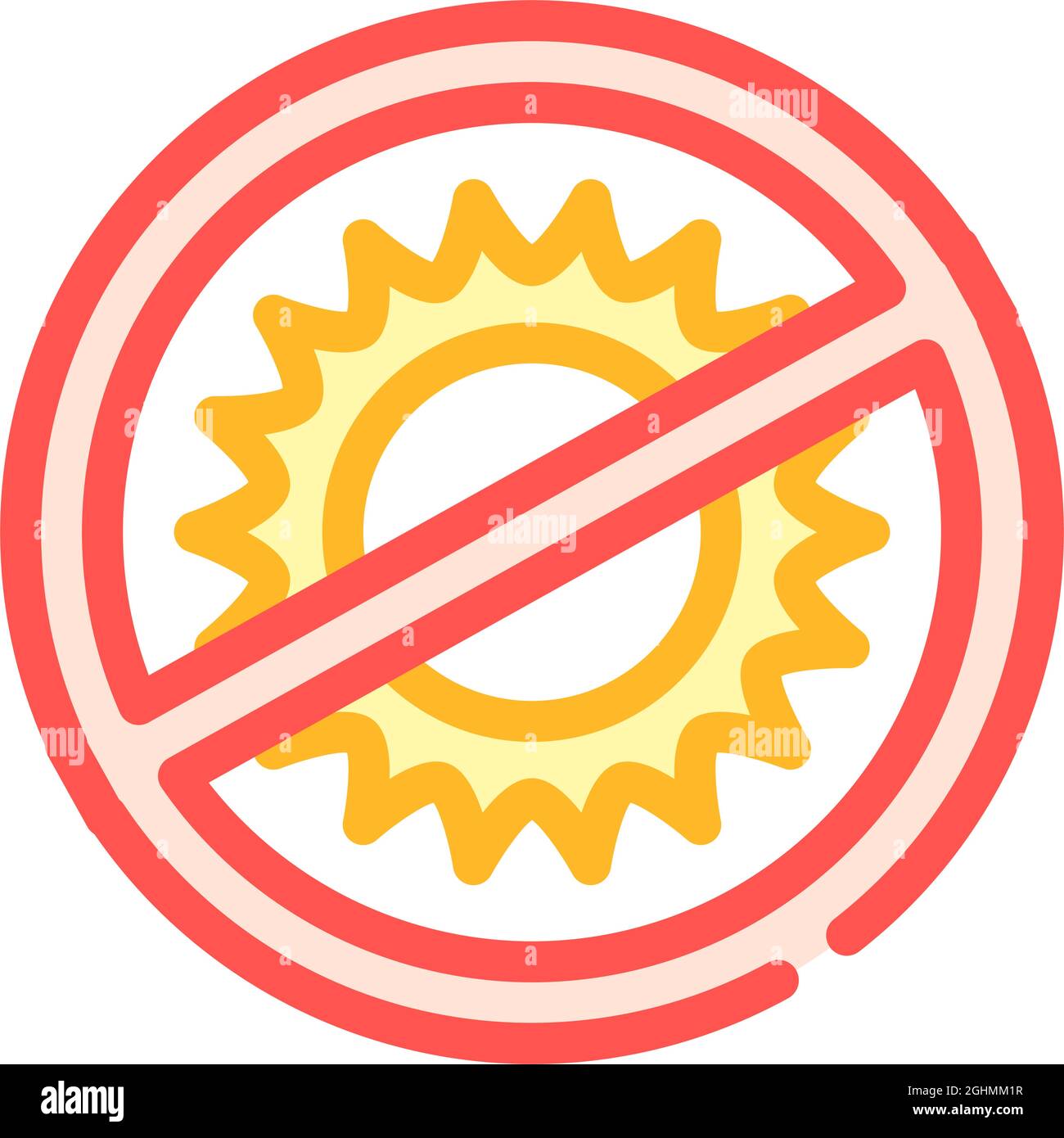 protect from sun rays color icon vector illustration Stock Vector Image ...